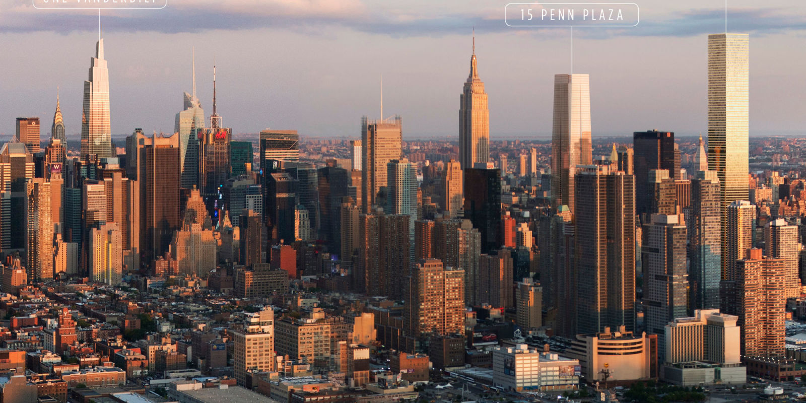 Future New York City Skyline Aerial View Of Tech New York City In The